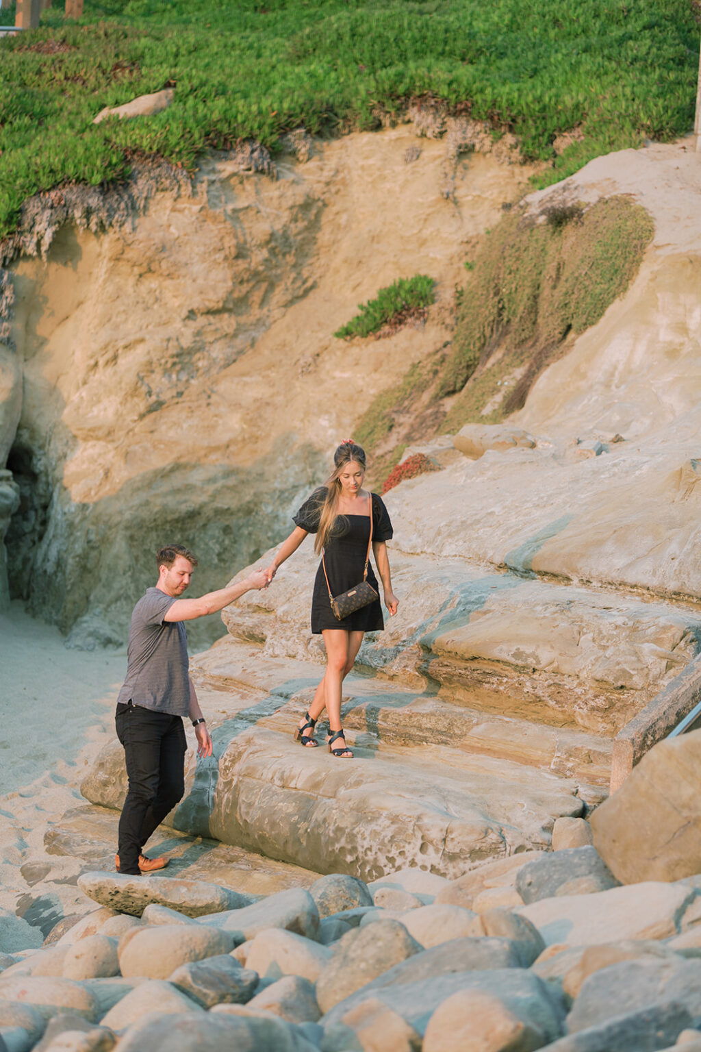 Surprise Sunset Beach Proposal - Popped Blog
